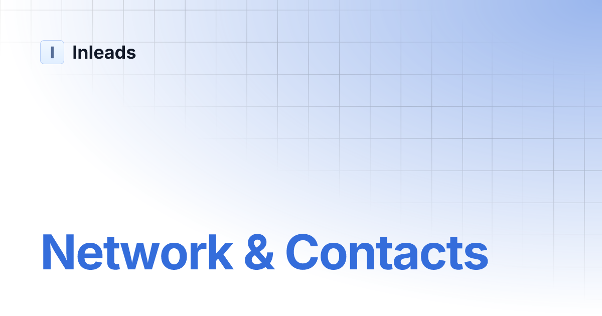 Network & Contacts | Inleads